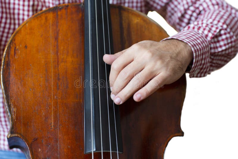 Cello Playing Cellist Hands Close Up Orchestra Instruments Isolated ...