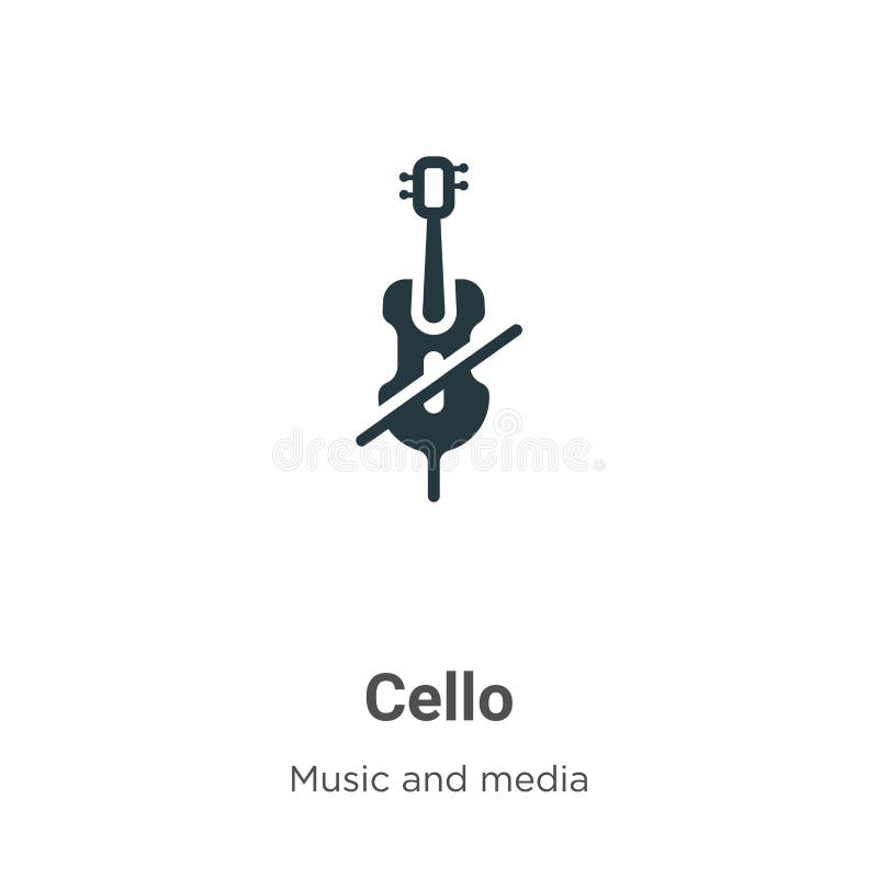 Cello Icon in Filled, Thin Line, Outline and Stroke Style. Vector ...