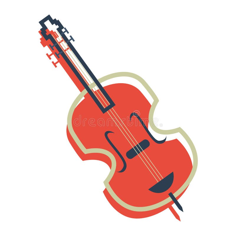 Cello. Vector Illustration Decorative Background Design Stock Vector ...