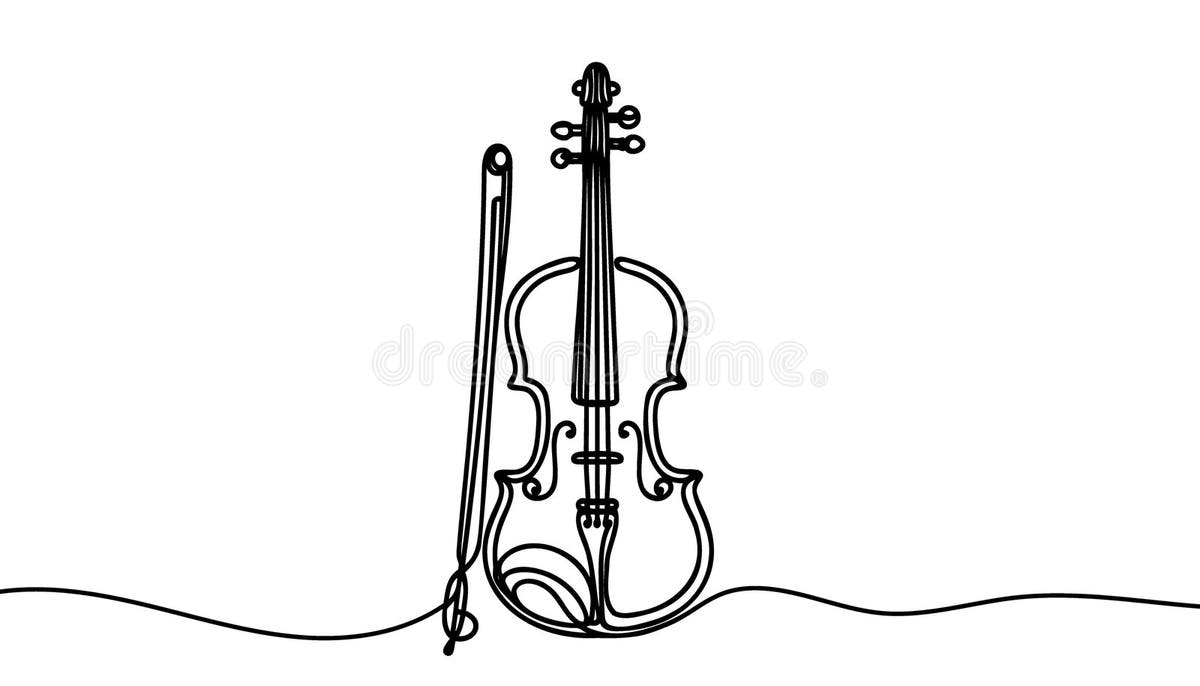 Cello One Line Drawing Vector Stock Illustrations – 218 Cello One Line ...