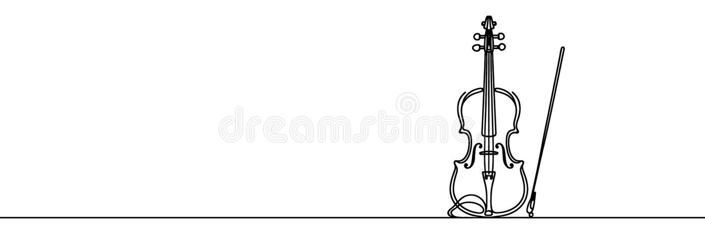 Cello One Line Drawing Vector Stock Illustrations – 206 Cello One Line ...