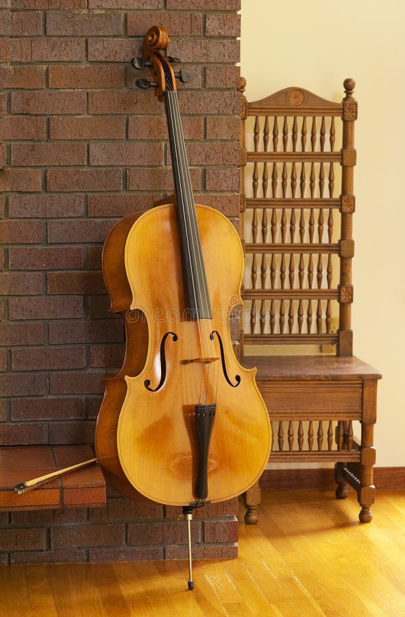 Cello or violoncello stock photo. Image of bass, music - 24682580