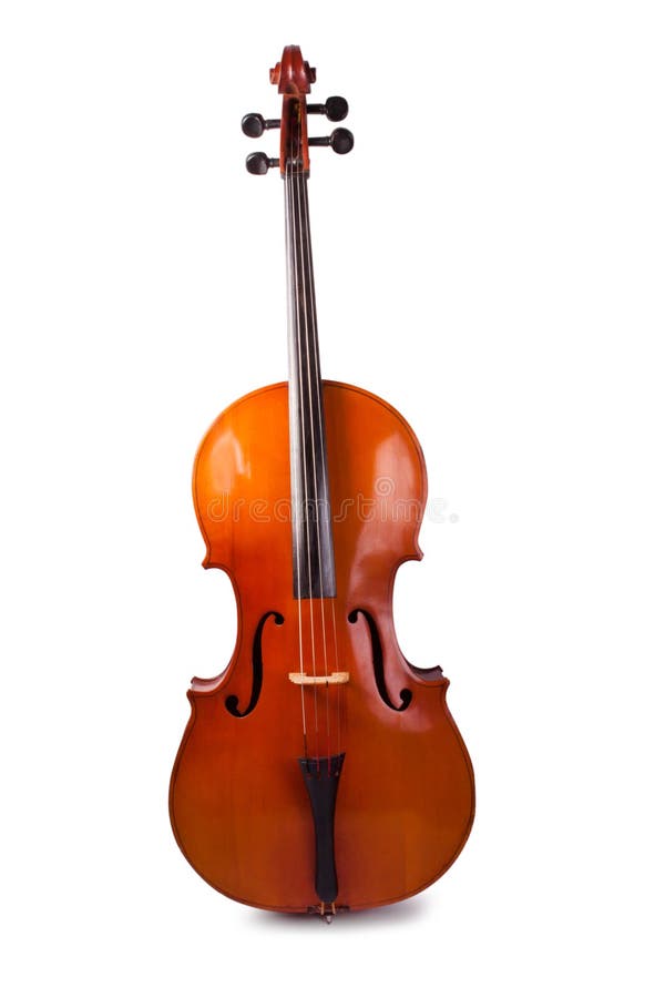 Cello on a White Background Stock Image - Image of entertainment ...