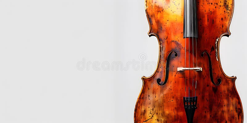 A Cello with a White Isolated Background Stock Photo - Image of cello ...