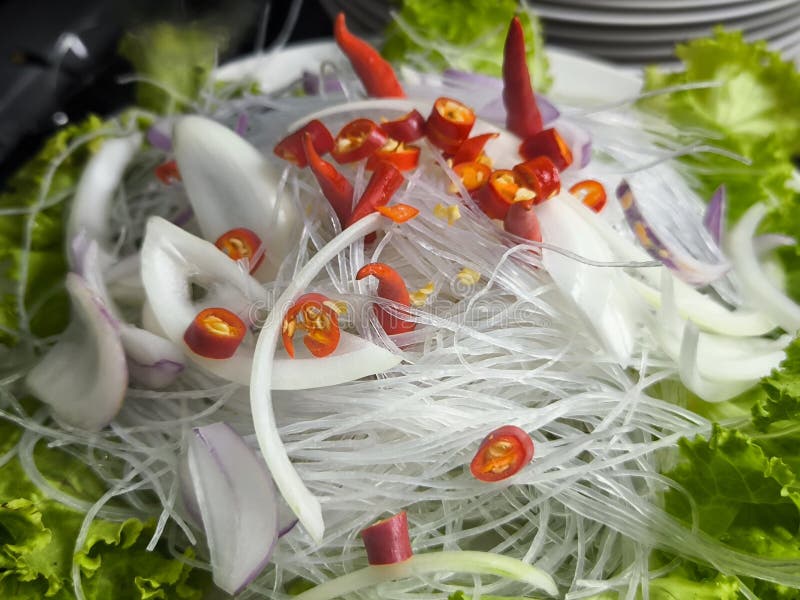 Cellophane or Glass Noodles, Ingredients for Cooking Stock Photo ...