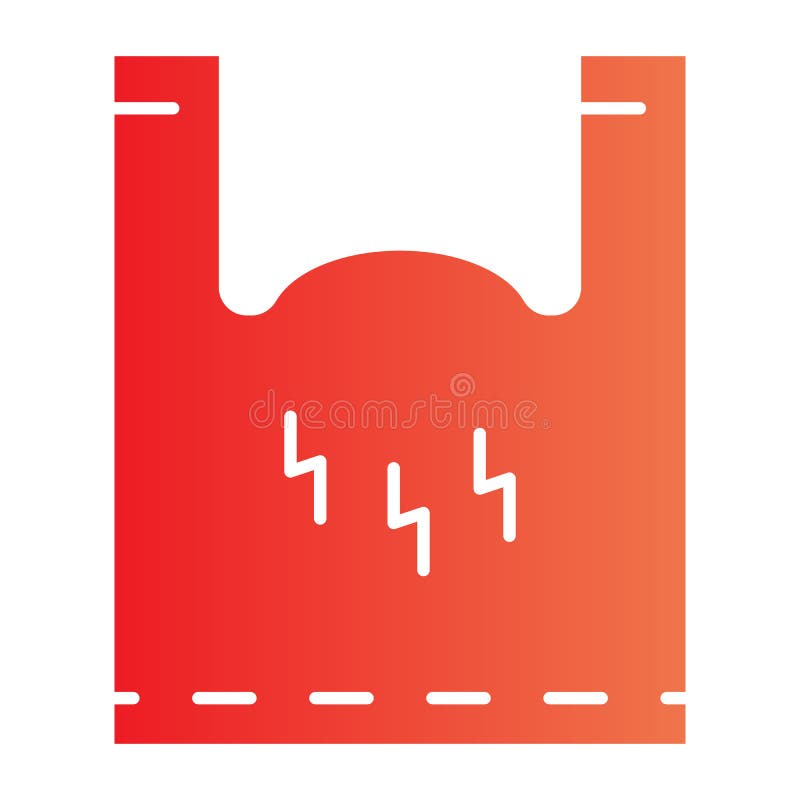 Cellophane Package Flat Icon. Polyethylene Pack with Handles Stock ...