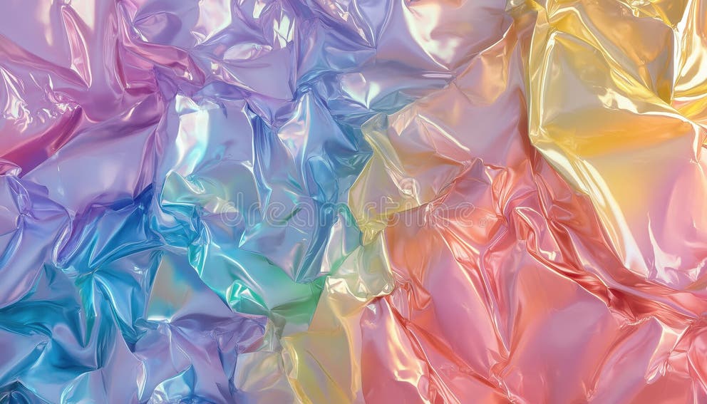 Cellophane Plastic Foil Collage Stock Image - Image of clear, glossy ...