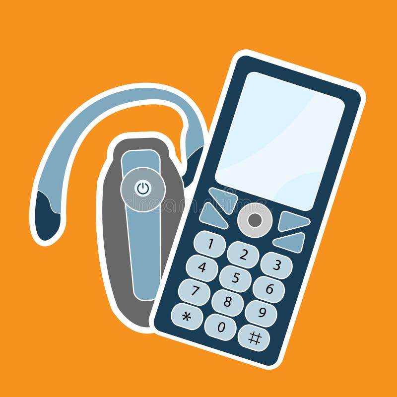 Vector Ringing Cell Phone Illustration Stock Vector - Illustration of ...