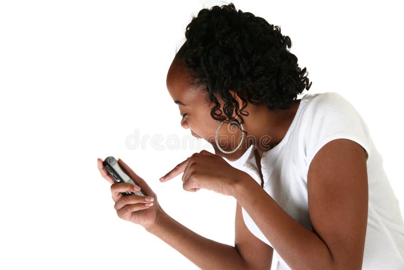 Cellphone Tween stock image. Image of adolescent, communication - 1704873