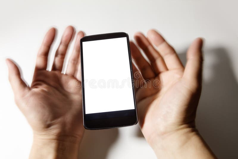 Cellphone and blur hands stock image. Image of cellular - 93077569
