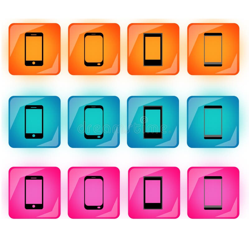 Cellphone with buttons stock vector. Illustration of neat - 58494474