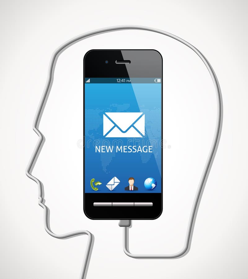 Cellphone - Communication Concept Stock Illustration - Illustration of ...