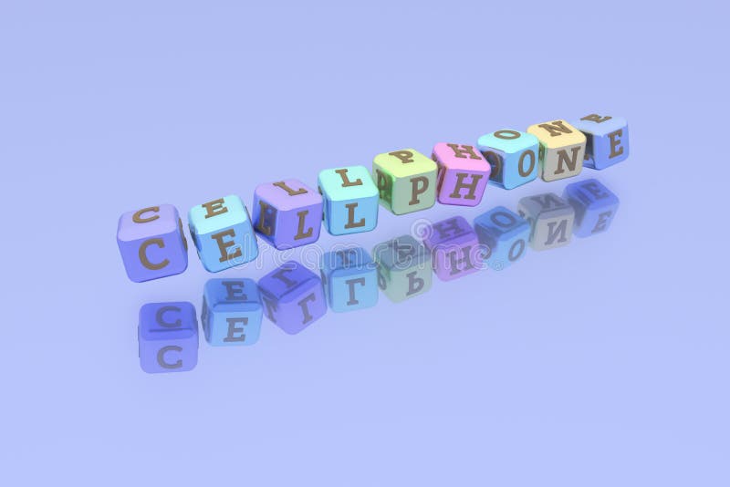 Cellphone Computer ICT Keyword. for Web Page, Graphic Design, Texture ...