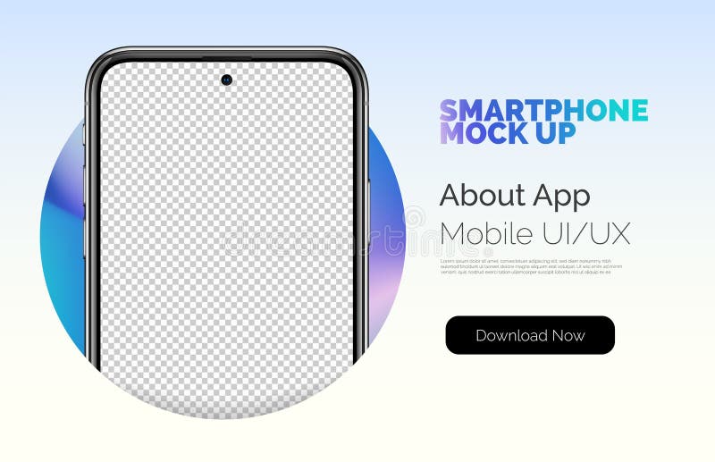 Cellphone Frame in Circle Presentation. 3d Illustration Cell Phone ...