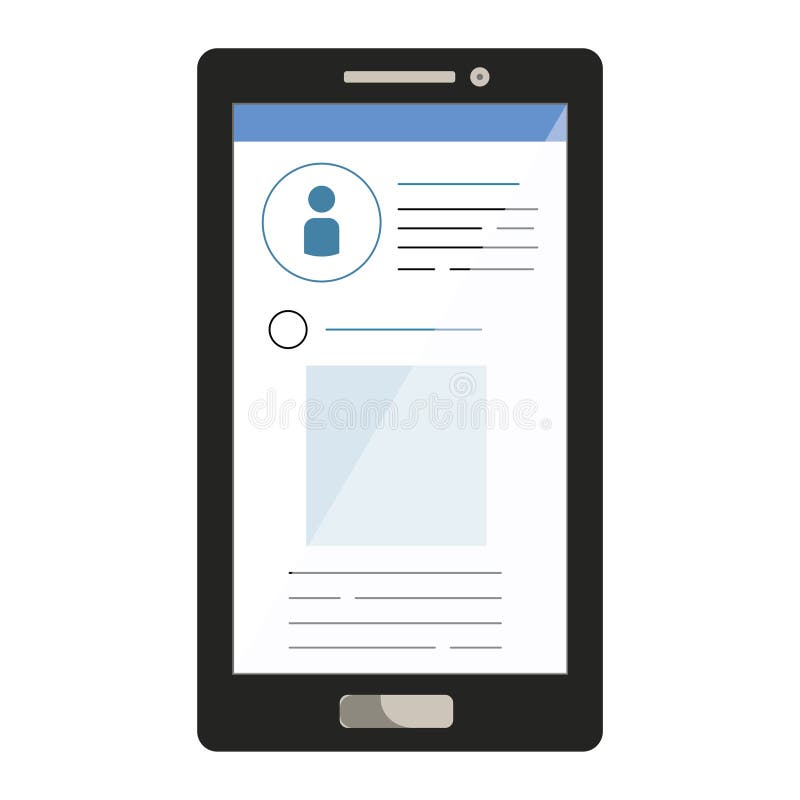 Cellphone Icon with an App Vector Stock Vector - Illustration of smart ...