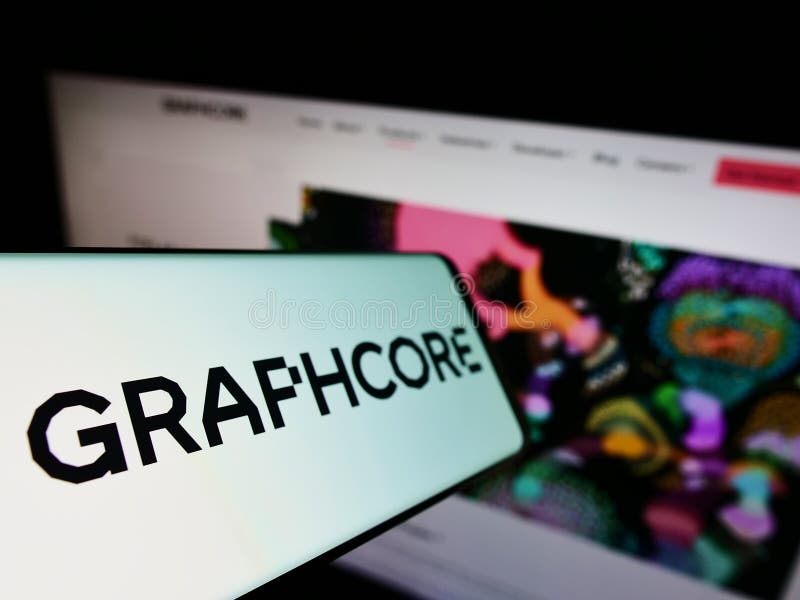 Cellphone with Logo of British Semiconductor Company Graphcore Limited ...