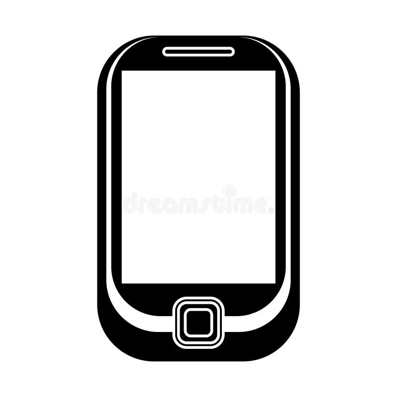 Cellphone Mobile Technology Pictogram Stock Illustration - Illustration ...