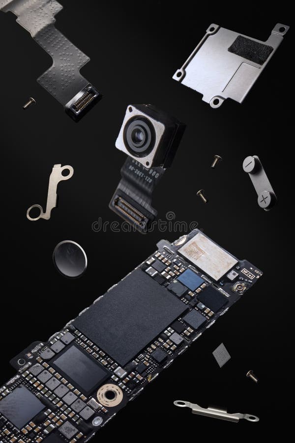 Cellphone parts stock photo. Image of manufacturing - 183600762