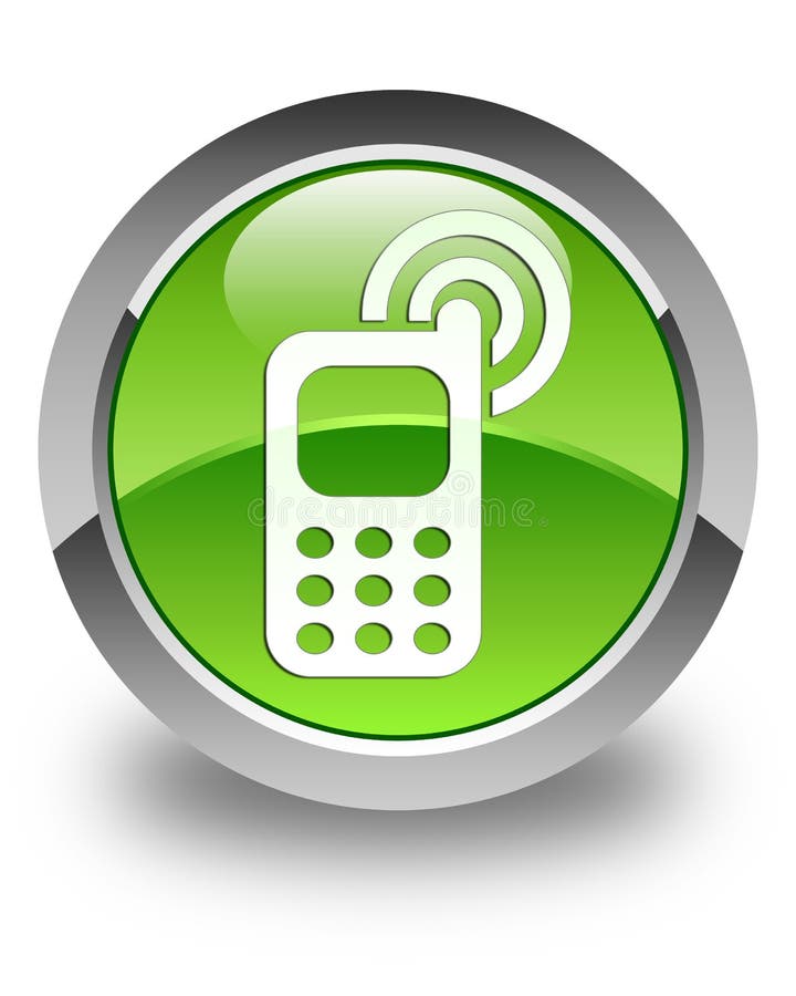 Phone Ringing Icon Green Round Button Stock Illustrations – 43 Phone ...