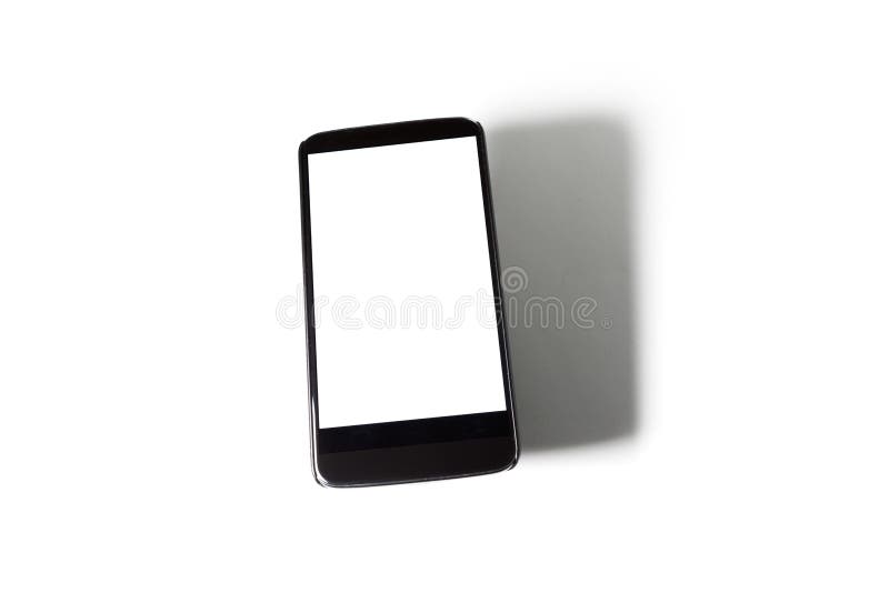 Cellphone with shadow stock image. Image of cell, touchscreen - 93077753