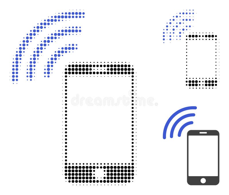 Cellphone Signal Halftone Dotted Icon Stock Vector - Illustration of ... Cellphone Signal Halftone Dotted Icon Stock Vector - Illustration of ...