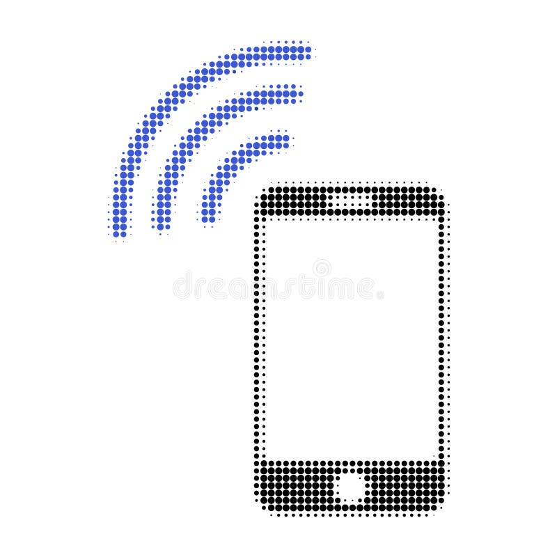 Cellphone Signal Halftone Dotted Icon Stock Vector - Illustration of ... Cellphone Signal Halftone Dotted Icon Stock Vector - Illustration of ...