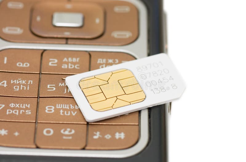 Blank Micro Sim Card Carrier Stock Photo - Image of carrier, handy ...