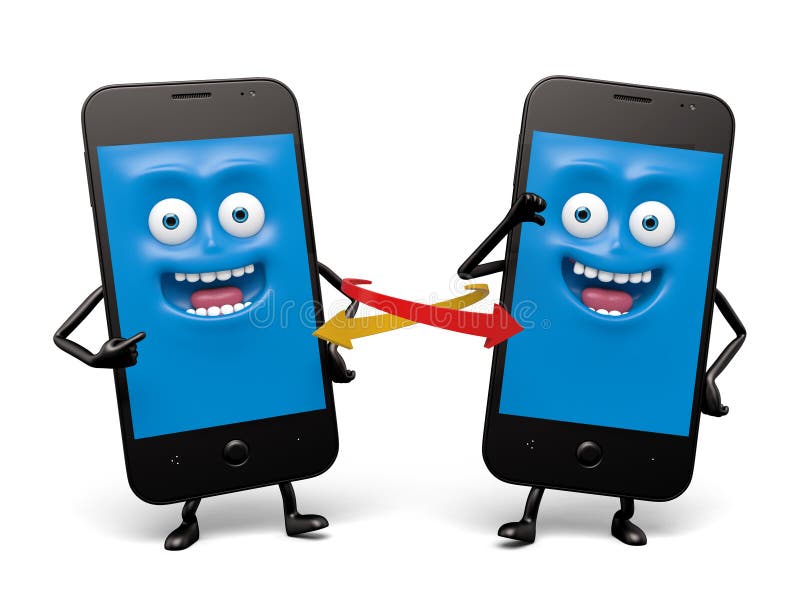Two Cellphones Stock Illustrations – 67 Two Cellphones Stock ...