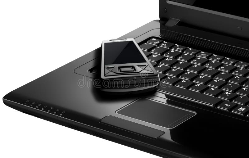 Cellphones and notebook stock photo. Image of isolated - 14458928