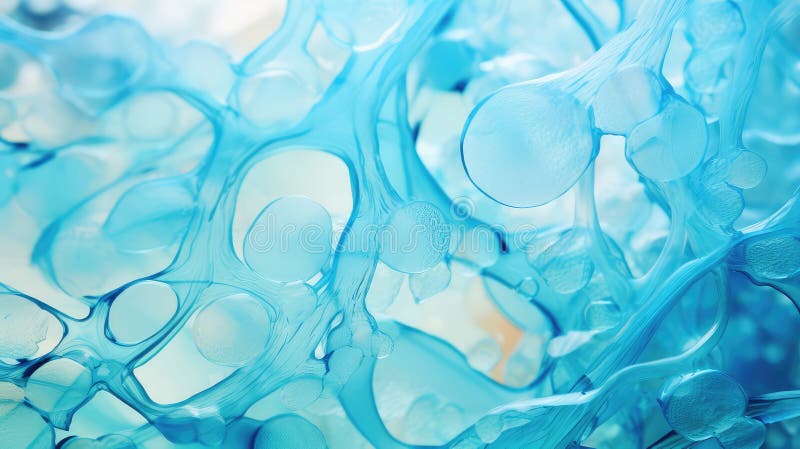 Cells Abstract Background Biology Blue Stock Illustration ...