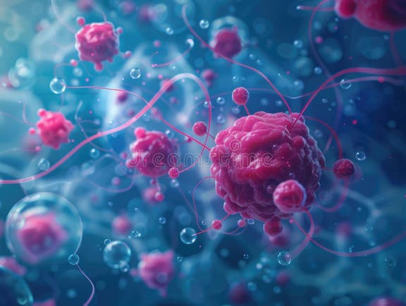 Cells in air stock photo. Image of physics, motion, microorganisms ...