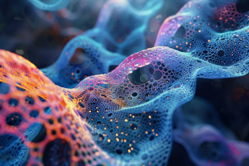 Cells, Cellular Matrix Abstract Background Stock Photo - Image of chain ...