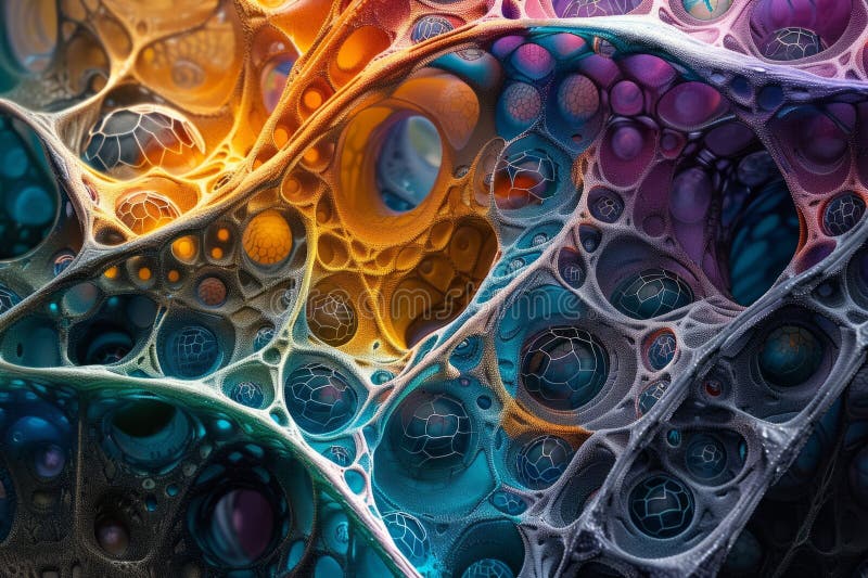 Cells, Cellular Matrix Abstract Background Stock Photo - Image of human ...