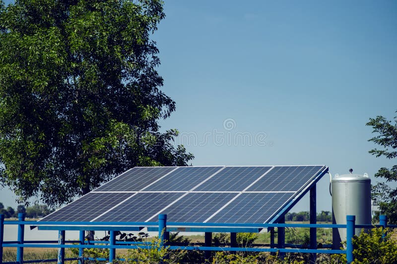 Cells Convert Solar Energy from the Sun into Energy. Solar Cell Concept ...