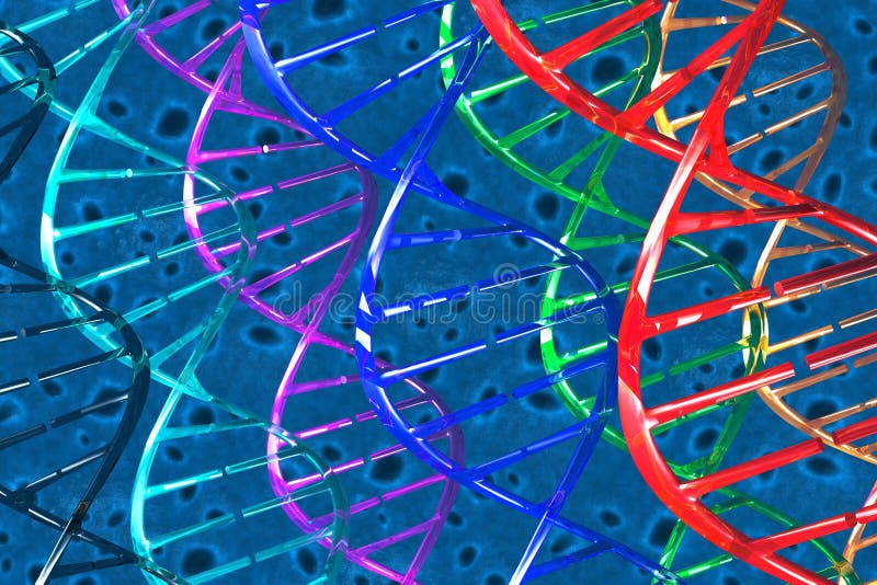 DNAs (3D) stock illustration. Illustration of scientist - 35073175