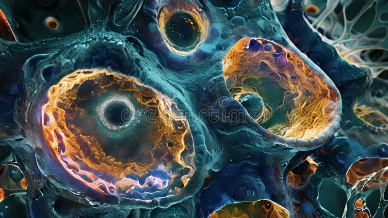 A of Cells Each with Their Unique Shape and Size Seen Under High ...