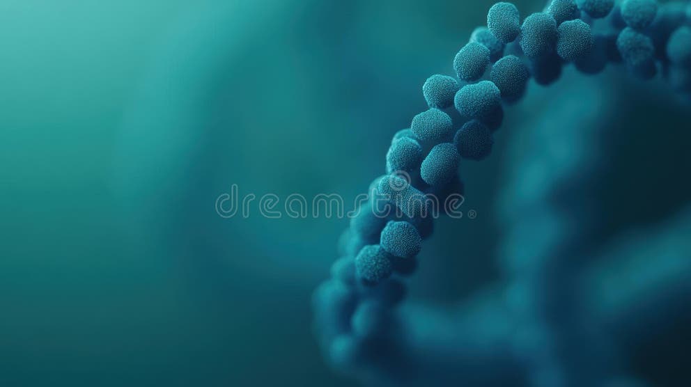 Cells Form Chain Structure in Biology Research with Microscopic View ...