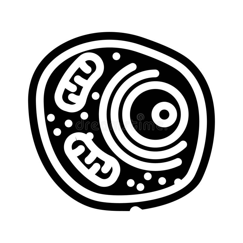 Cells Genetic Engineering Glyph Icon Vector Illustration Stock ...