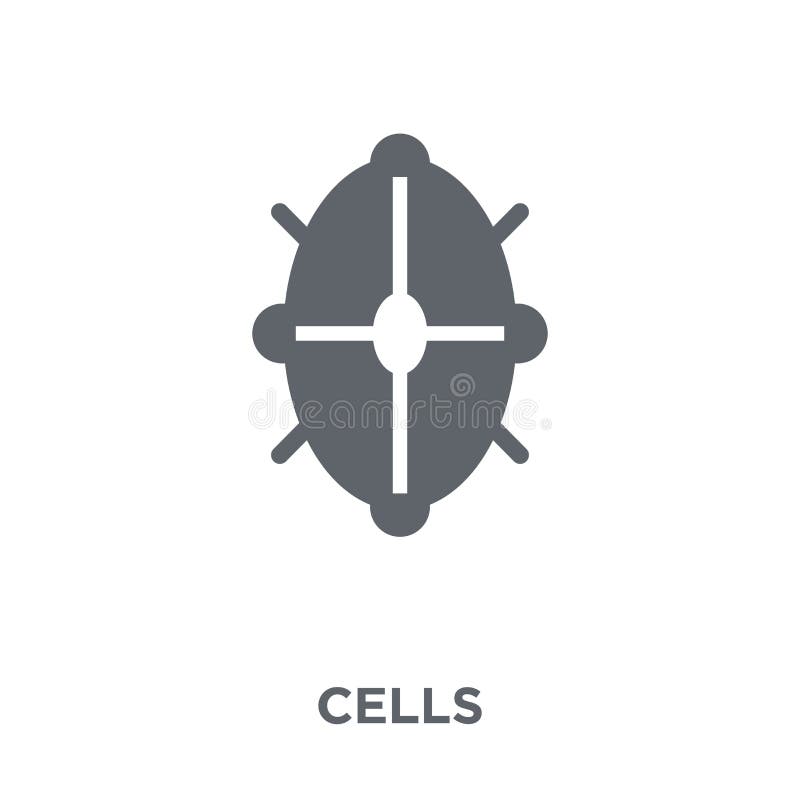 Cells Icon Vector Sign and Symbol Isolated on White Background, Cells ...