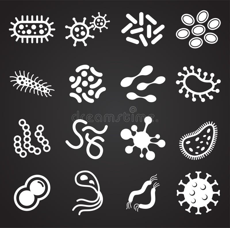 Cells Icons Set on Background for Graphic and Web Design. Simple ...