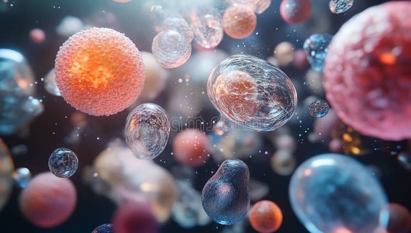 Cells and Microorganisms are Showcased in Vibrant Colors through a ...