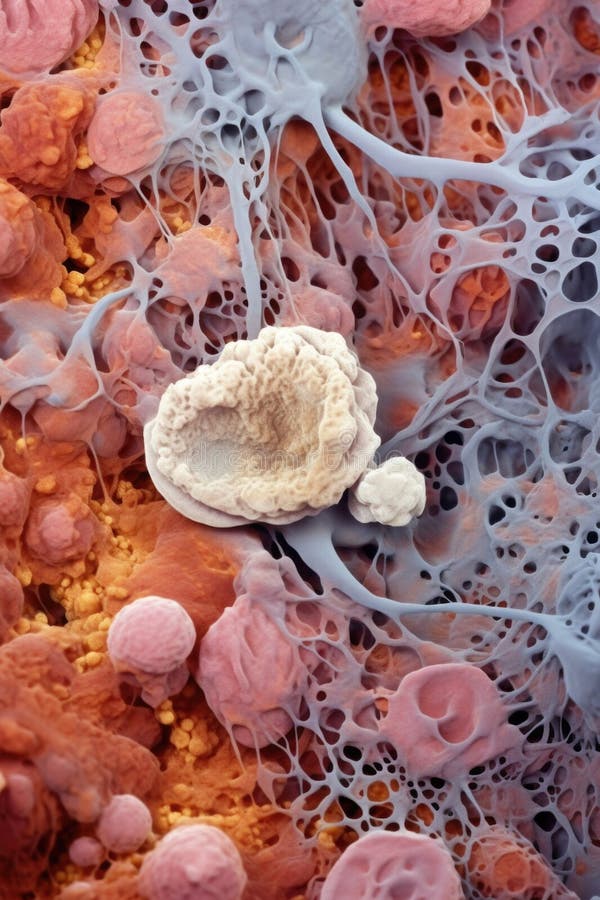 Cells in a microscope stock photo. Image of healthcare - 375000828