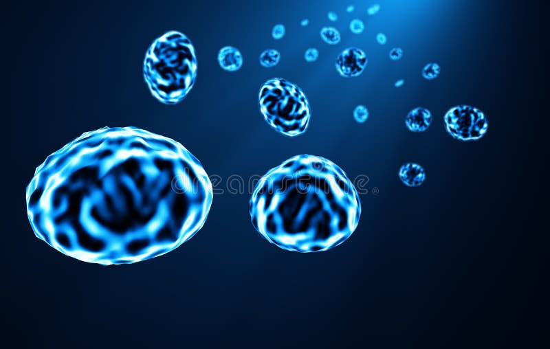 Cells and Science Background Stock Illustration - Illustration of ...
