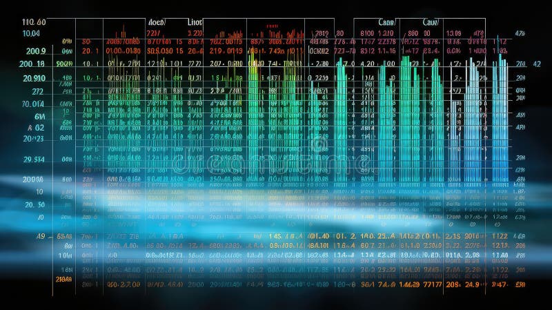 Cells spreadsheet data stock illustration. Illustration of format ...