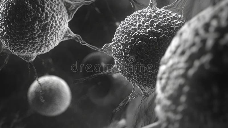 Cells Under Microscope stock image. Image of classroom - 378944179