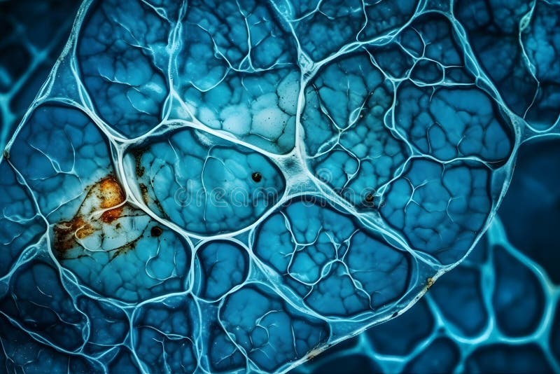Cells Under the Microscope. Neural Network AI Generated Stock Image ...