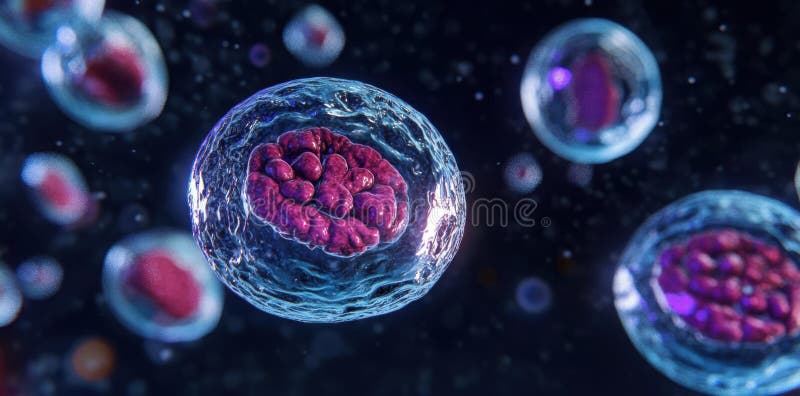 Cells Under Microscope Show Microscopic Life and Biological Processes ...