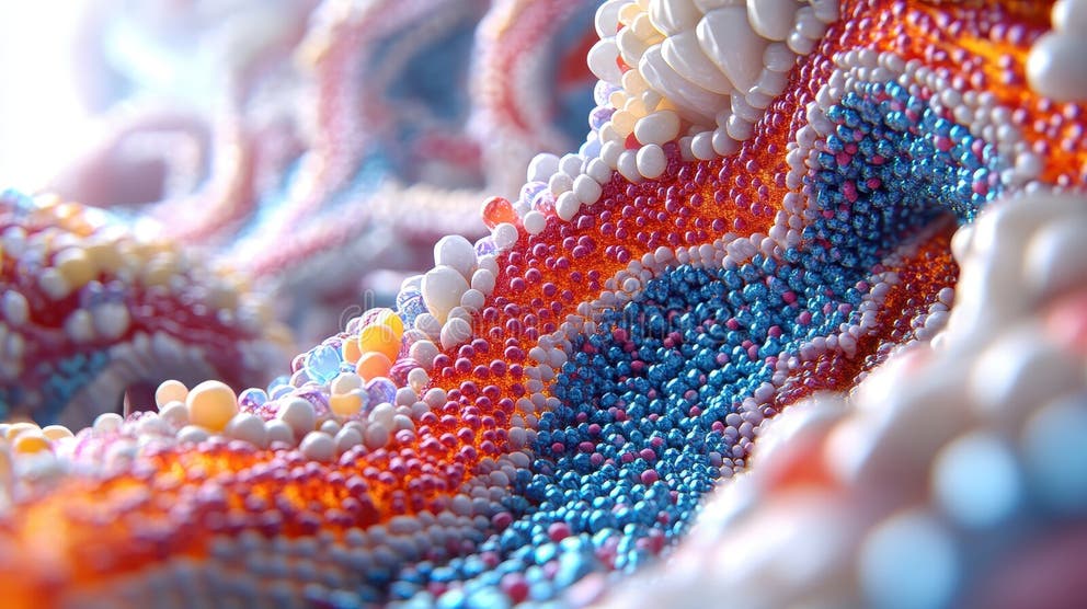 Cellular Abstraction a Microcosmic Landscape of Spheres, Color, and ...