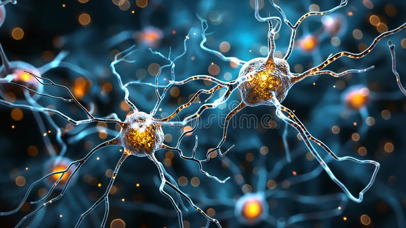 Cellular Architecture: Structure of Brain Cells Showcasing ...