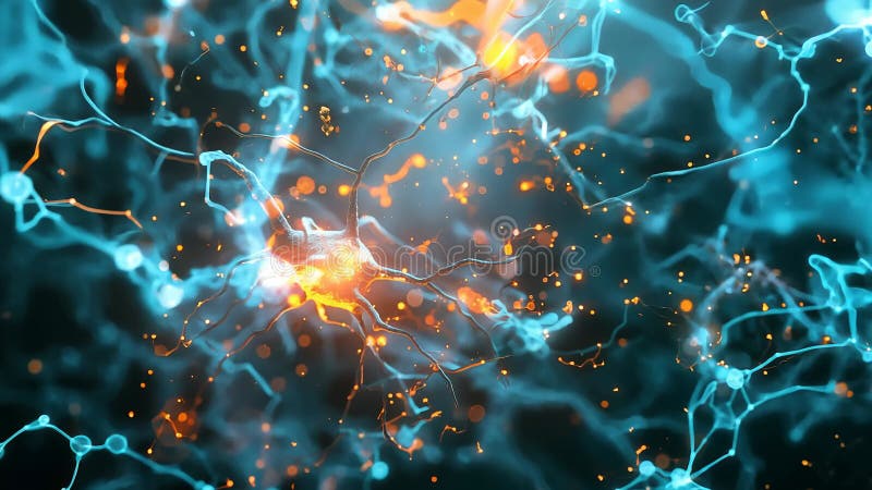 Cellular Architecture: Structure of Brain Cells Showcasing ...